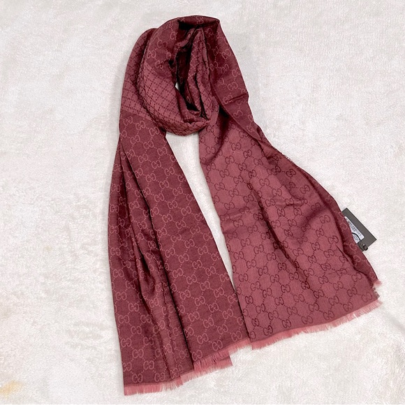 Gucci | Accessories | Nwt Authentic Gucci Diamente Gg Web Wool Blend ...